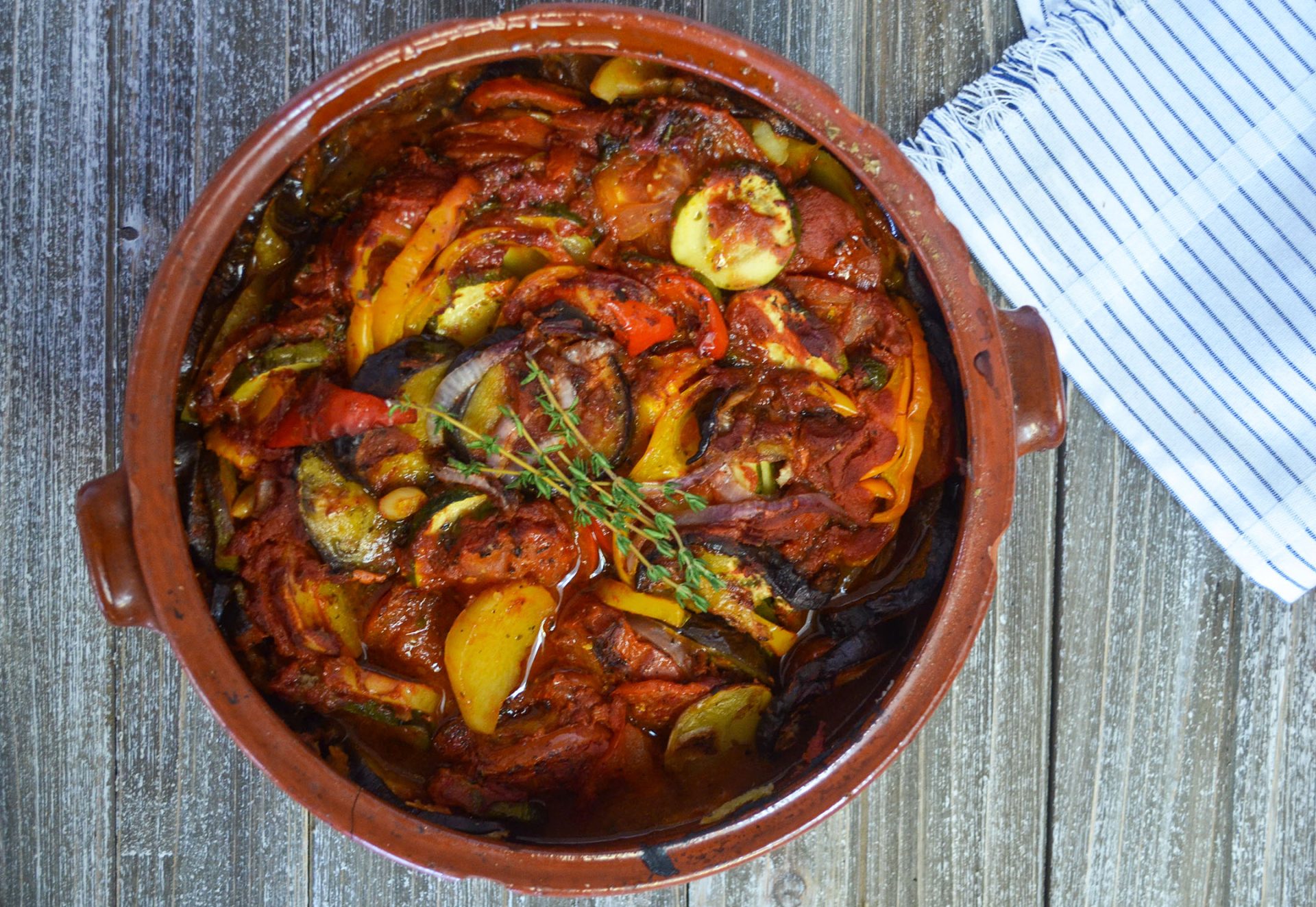 Briam (Roasted Vegetables) - Eleni Saltas