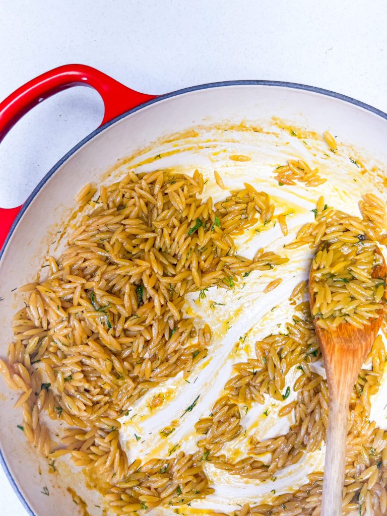 Lemony Orzo - Eleni Saltas